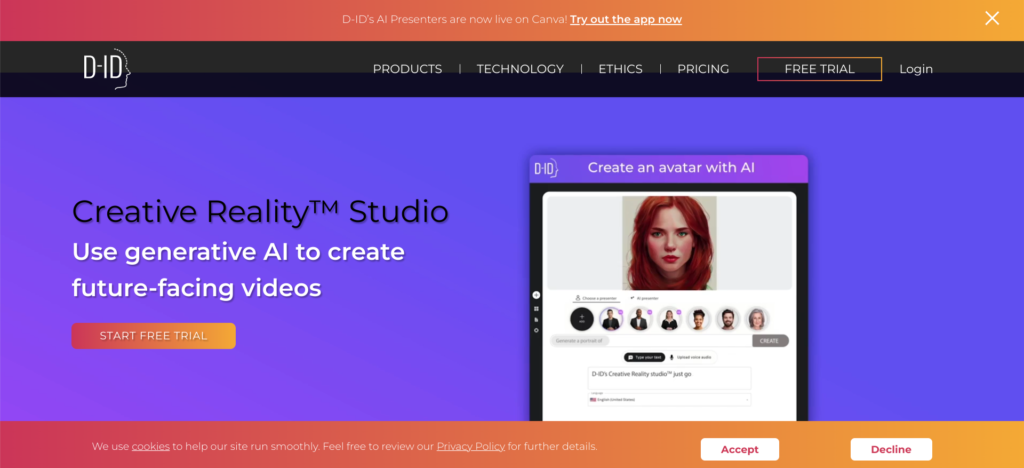 AI美女を喋らせる事が出来る『Creative Reality™ Studio』には、ちょっと一言いわせてもらいたい♪ | 50代からの悠々自適生活